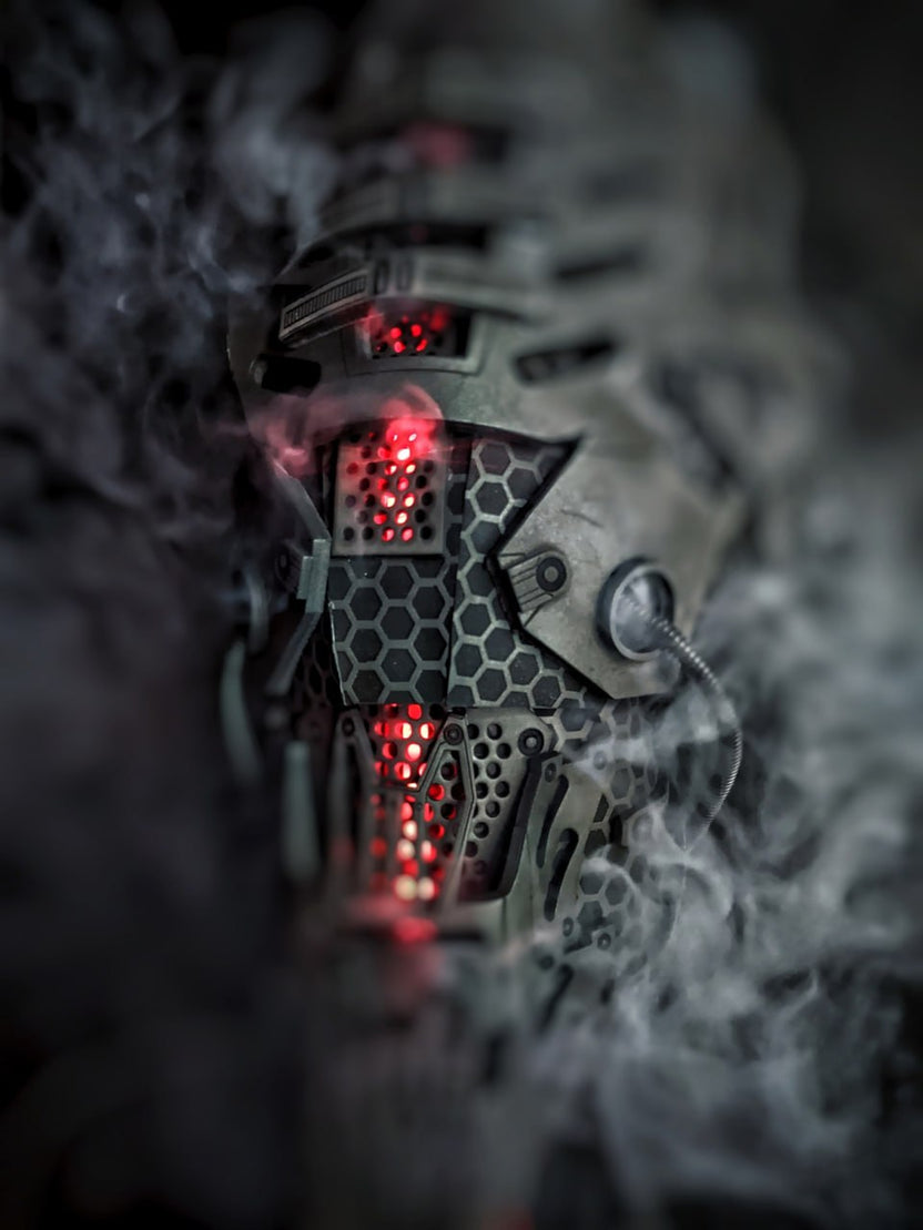 Cyberpunk Cosplay Arm Bracers – Wearable Futuristic Armor – Kenesberem