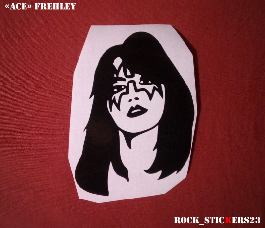 Ace Frehley sticker Kiss vinyl decal Chris Shiflett Gibson Ace Frehley sticker Kiss vinyl decal Chris Shiflett Gibson