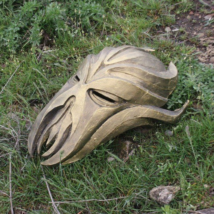 Skyrim Dragon Priest Mask Cosplay – Wearable Gaming Mask Costume ...